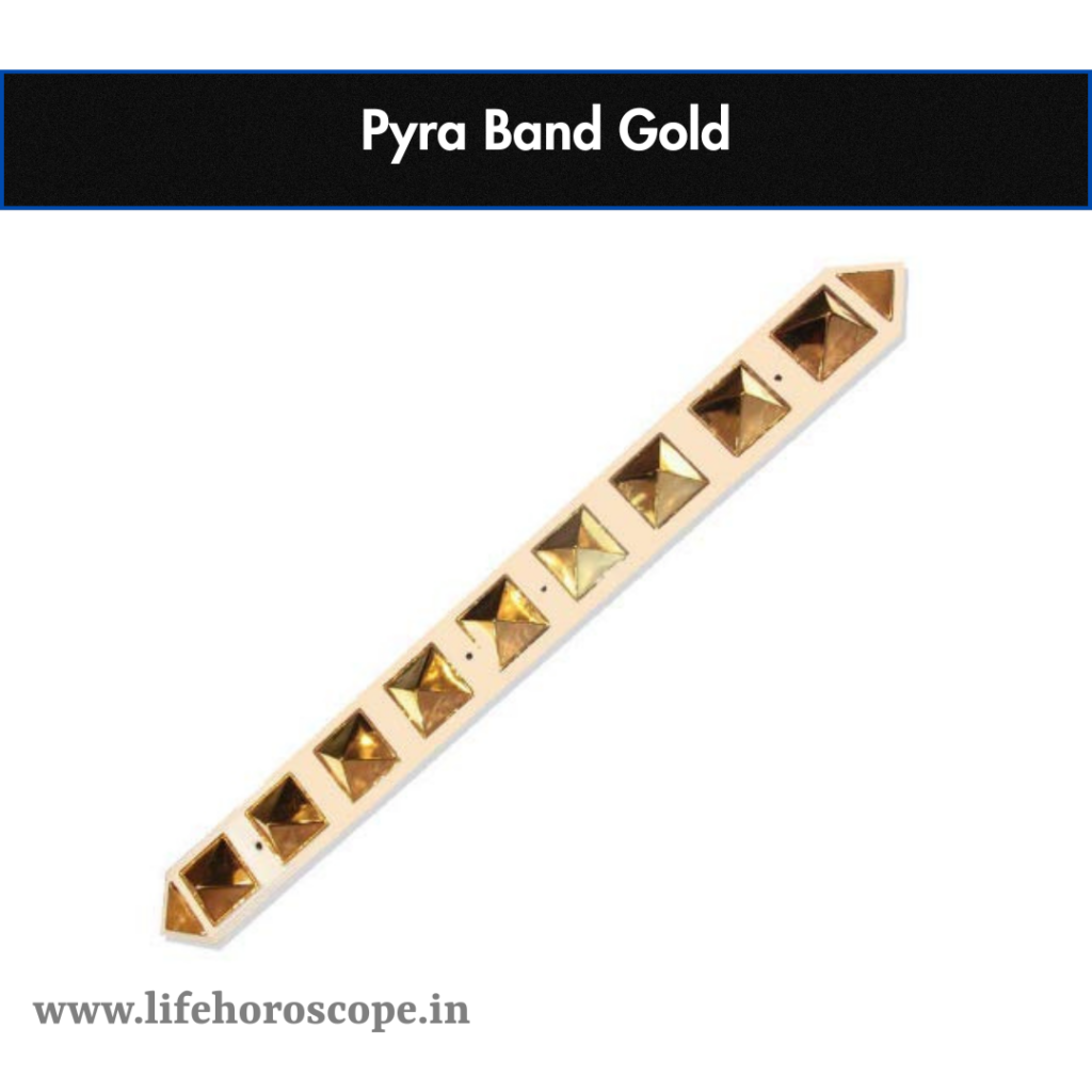 Buy Pyra Band Gold Pyramid Online in India | Life Horoscope