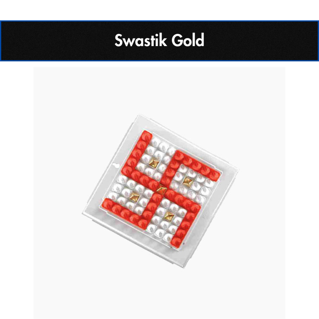 Buy Swastik Gold Pyramid Online in India | Life Horoscope
